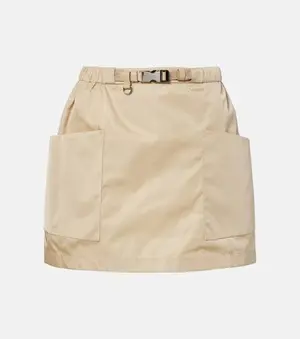 Prada Re-nylon Miniskirt - Beige