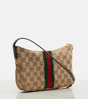 Gucci Lunetta Gg Canvas Small Crossbody Bag - Beige