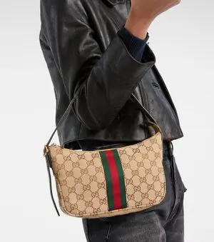 Gucci Lunetta Gg Canvas Small Crossbody Bag - Beige