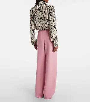 Valentino Garavani Silk Wide-leg Pants