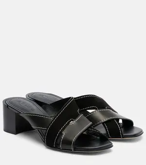 TOD'S 55 Leather Mules
