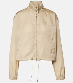 Prada Re-nylon Blouson Jacket - Beige
