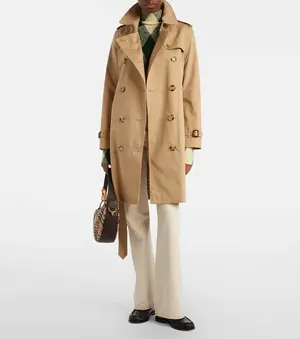 Burberry Cotton Gabardine Trench Coat