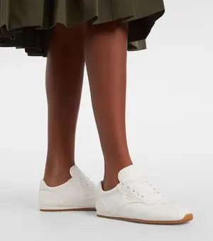 Prada Leather Sneakers - White