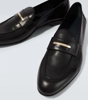 Brioni Appia Leather Penny Loafers