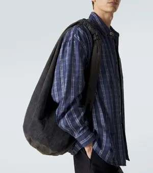 Our Legacy Drip Denim Shoulder Bag - Blue