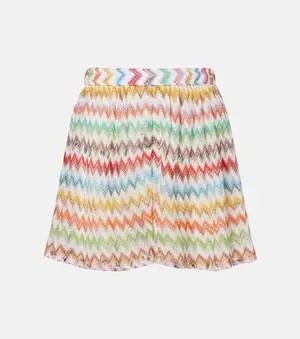 Missoni Zigzag Lamé Shorts - Multicoloured