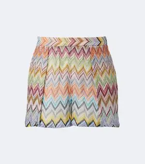 Missoni Zigzag Lamé Shorts - Multicoloured