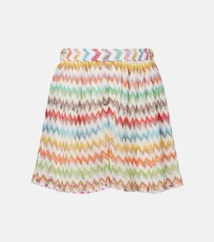 Missoni Zigzag Lamé Shorts Multicoloured
