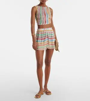 Missoni Zigzag Lamé Shorts - Multicoloured