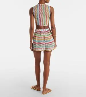 Missoni Zigzag Lamé Shorts - Multicoloured