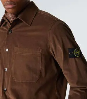 Stone Island Compass Cotton Corduroy Overshirt