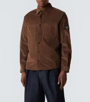 Stone Island Compass Cotton Corduroy Overshirt