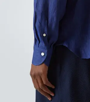 Rubinacci Linen Shirt - Blue