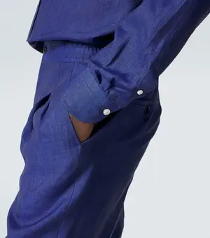 Rubinacci Linen Shirt - Blue