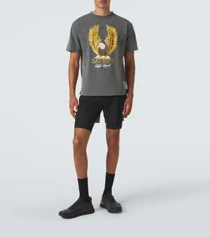 Satisfy Mothtech Printed Cotton Jersey T-shirt - Grey