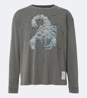 Satisfy Mothtech Printed Cotton Jersey T-shirt - Grey