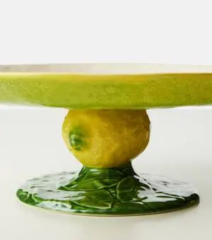 BORDALLO PINHEIRO Lemon Ceramic Cake Stand