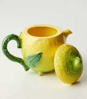 BORDALLO PINHEIRO Lemon Ceramic Teapot