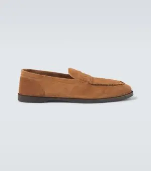 John Lobb Pace Suede Loafers - Brown