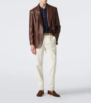 John Lobb Pace Suede Loafers - Brown