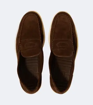 John Lobb Pace Suede Loafers - Brown