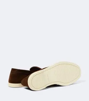 John Lobb Pace Suede Loafers - Brown