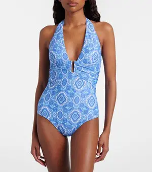 Heidi Klein Mykonos Printed One Piece Swimsuit
