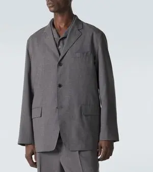 Auralee Cashmere Poplin Blazer