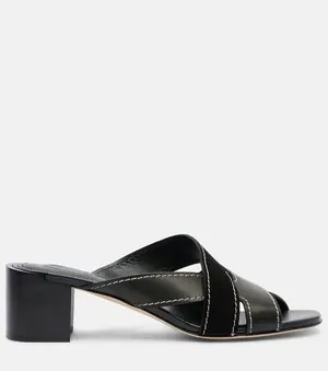 TOD'S 55 Leather Mules