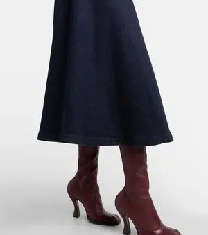 Altuzarra Varda Denim Midi Skirt