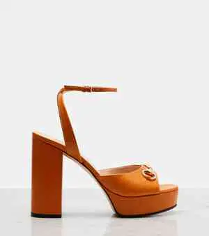 Gucci Horsebit Leather Platform Sandals