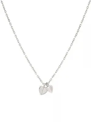 DINNY HALL Bijou Folded Heart Duo Pendant - Silver