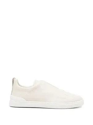 Zegna Z" Leather Sneakers - White