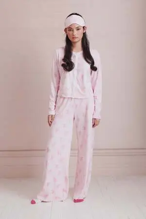 LoveShackFancy X Roller Rabbit Hearts Boden Pant - Cupids Kiss/blush