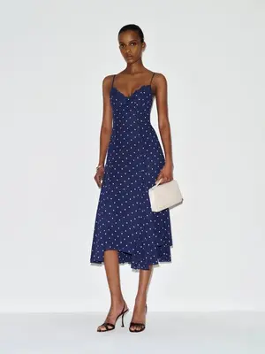 REFORMATION Laia Lace Dress - Blue
