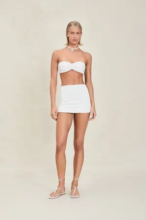 Devon Windsor Jace Skirt - White