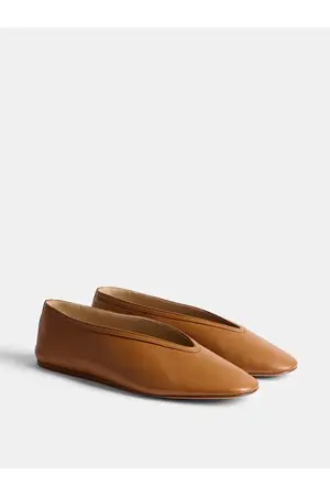 Le Monde Beryl Luna Leather Slippers - Natural