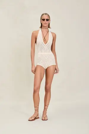 Devon Windsor Thalia Bodysuit White