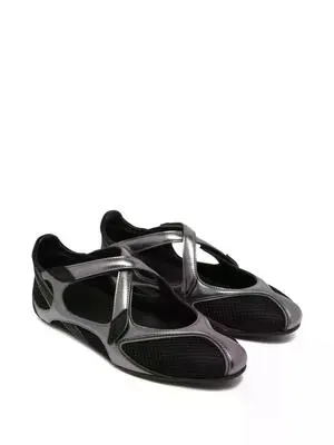 Attico Floor 01 Criss-cross Ballet Flat - Grey