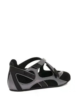 Attico Floor 01 Criss-cross Ballet Flat - Grey