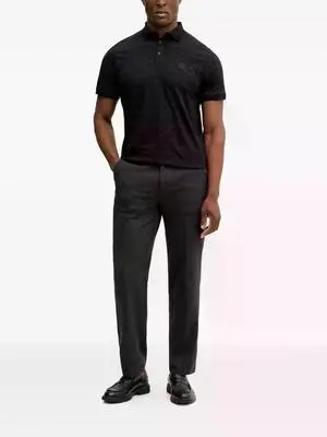Karl Lagerfeld Printed Appliqué-detail Polo Shirt