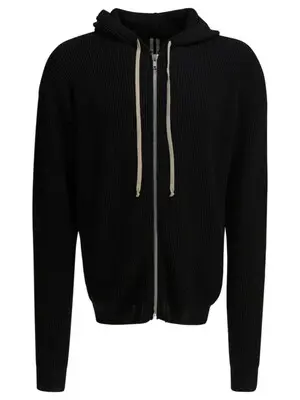 Rick Owens Wool Hoodie - Black