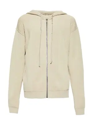 Rick Owens Wool Zip-up Sweatshirt - Beige
