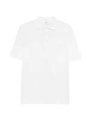 LARDINI Cotton And Silk Polo Shirt - White