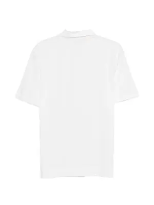 LARDINI Cotton And Silk Polo Shirt - White