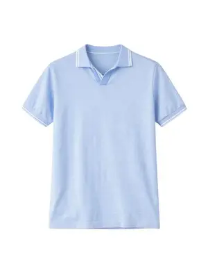 Paul & Shark Open-neck Cotton Polo Shirt