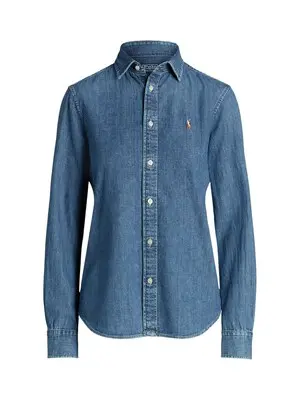 Polo Ralph Lauren Denim Shirt With Logo - Blue
