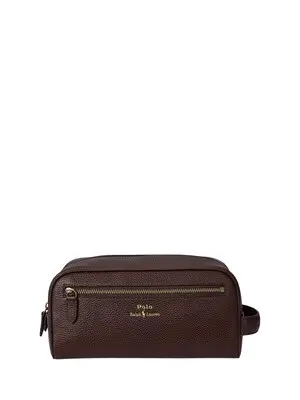 Polo Ralph Lauren Leather Beauty Case - Brown