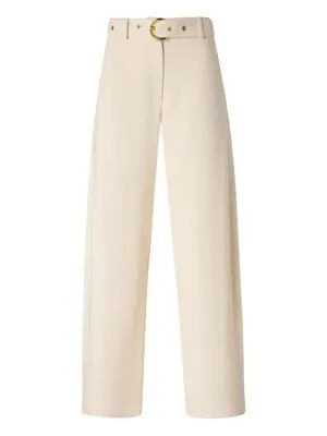 Pinko Trousers With Belt - White